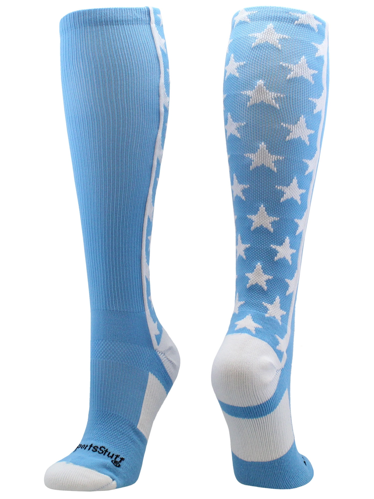 All Stars Over the Calf Socks (Columbia Blue/White, Medium) - Walmart.com