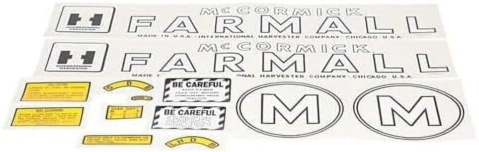 All States M Decal Set - Farmall McCormick Mylar fits International M ...