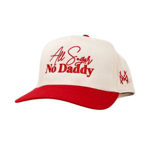 All Sugar No Daddy Embroidered Baseball Cap Two-Tone Script Adjustable ...