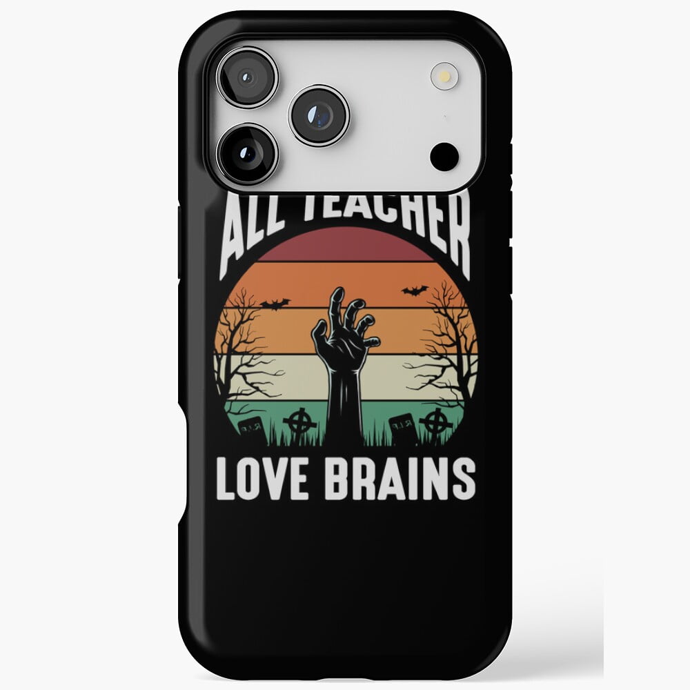 All Teachers Love Brains Funny Halloween Zombie Creepy School Gift ...
