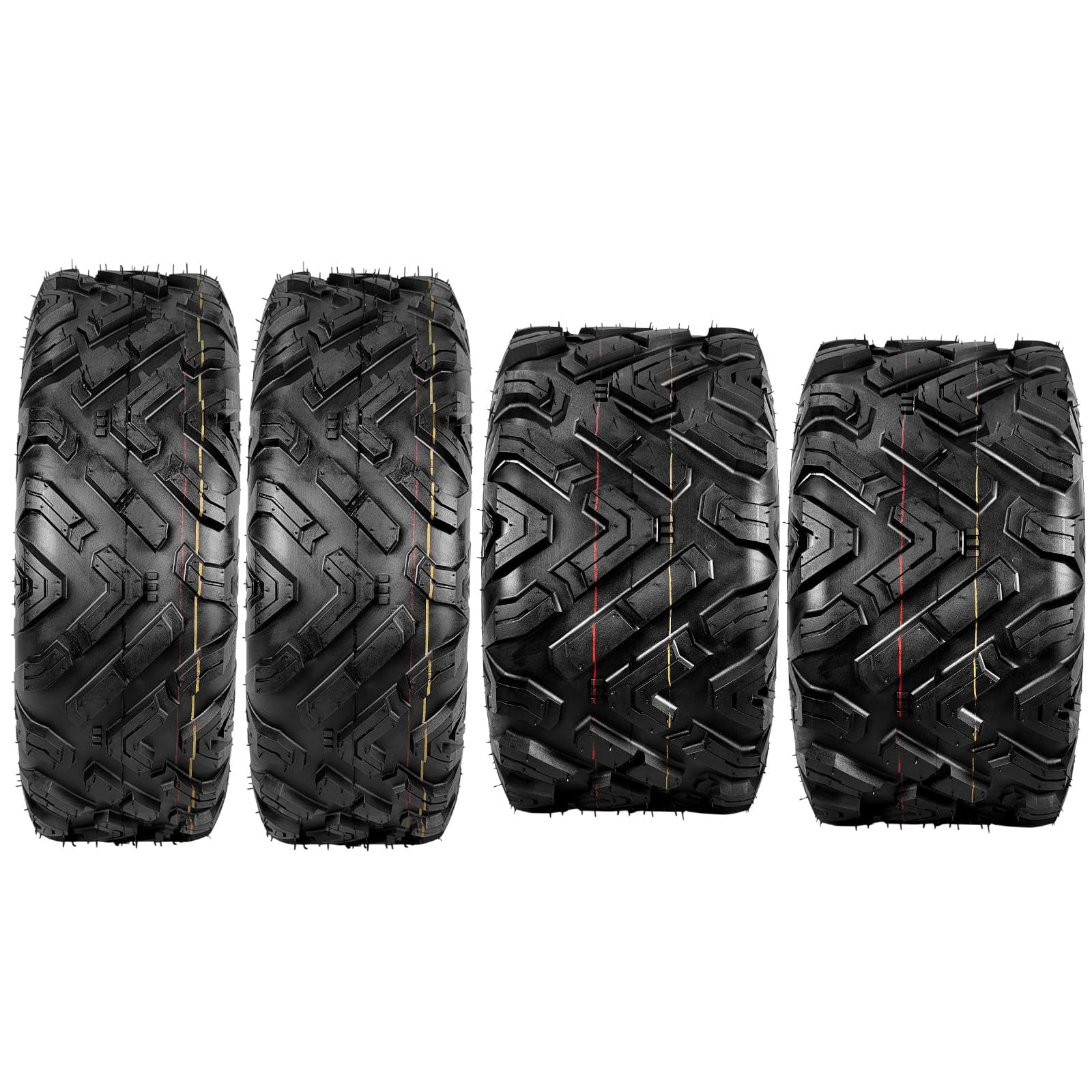 All-Terrain ATV/UTV Tires Set of 4 – Rugged 6-Ply Tubeless Construction ...