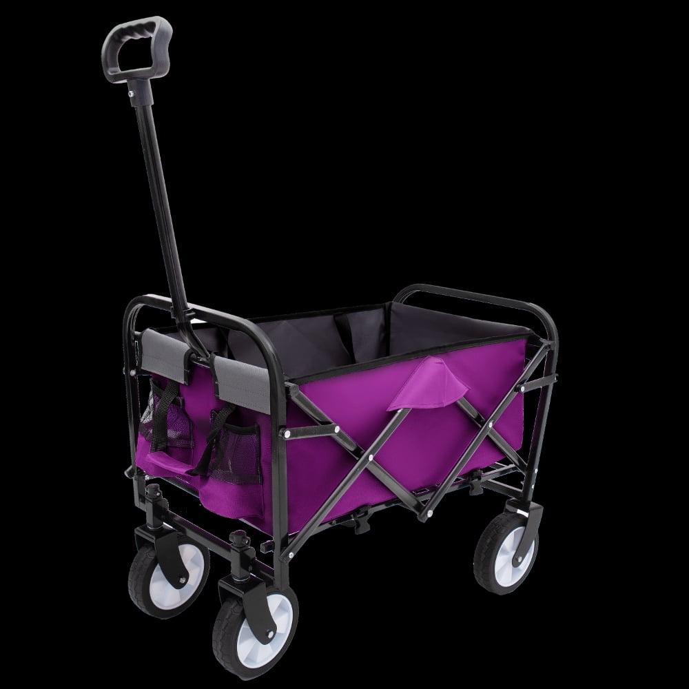 All-Terrain Beach Utility Wagon Cart 225lbs Capacity Purple - Walmart.com