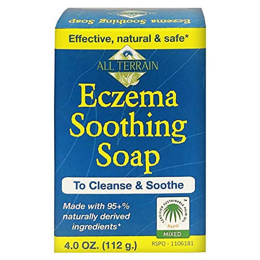 All Terrain Eczema Soothing Soap Bar, 4oz, To Cleanse & Calm Itchy ...