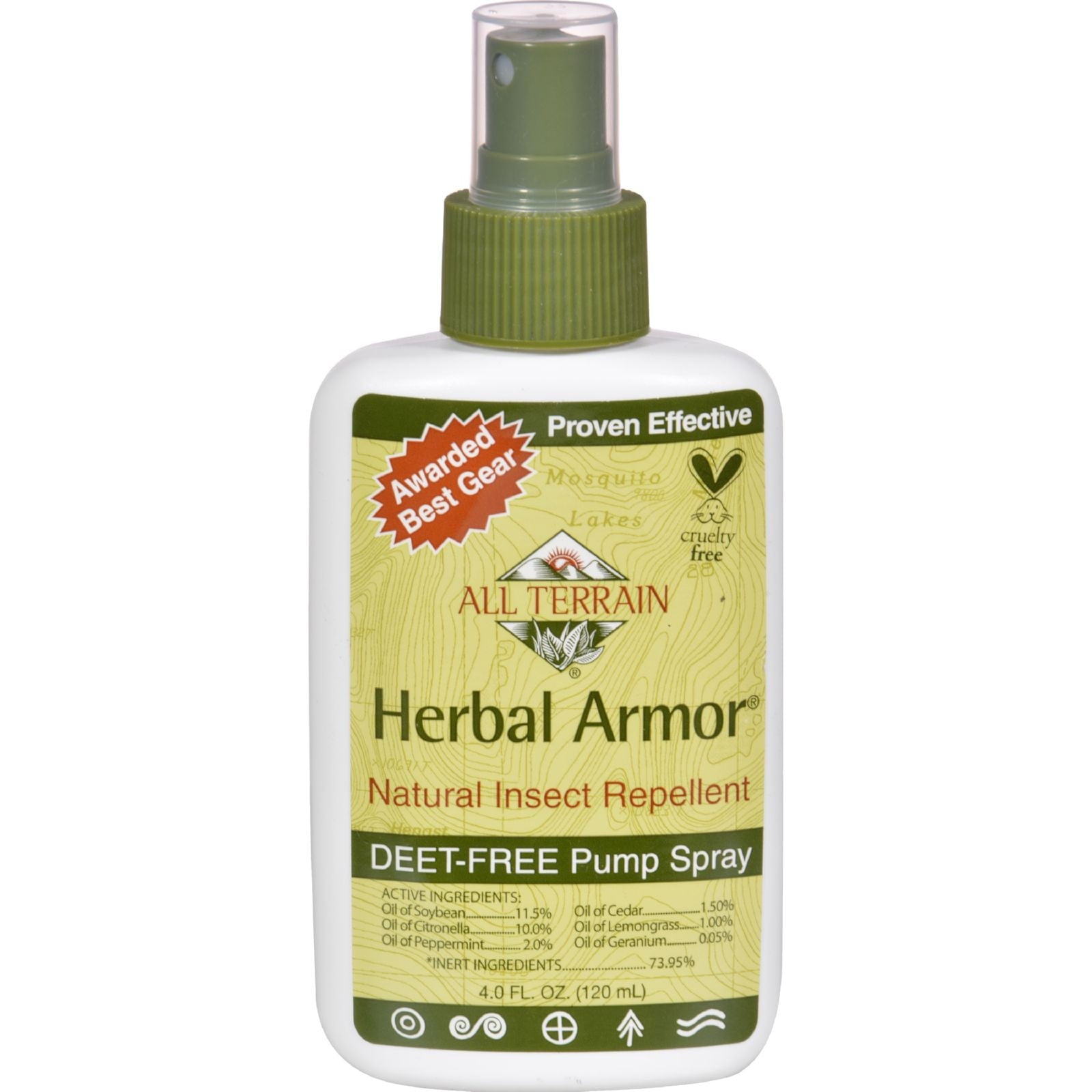 All Terrain - Herbal Armor Natural Insect Repellent, 4oz, Cruelty and ...