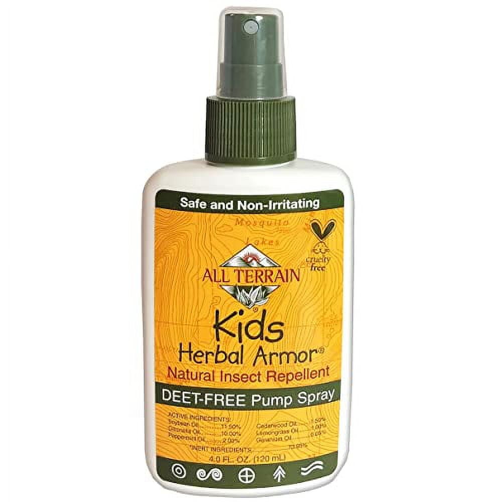 All Terrain Kids Herbal Armor Natural, DEET-FREE Insect Repellent, Pump ...