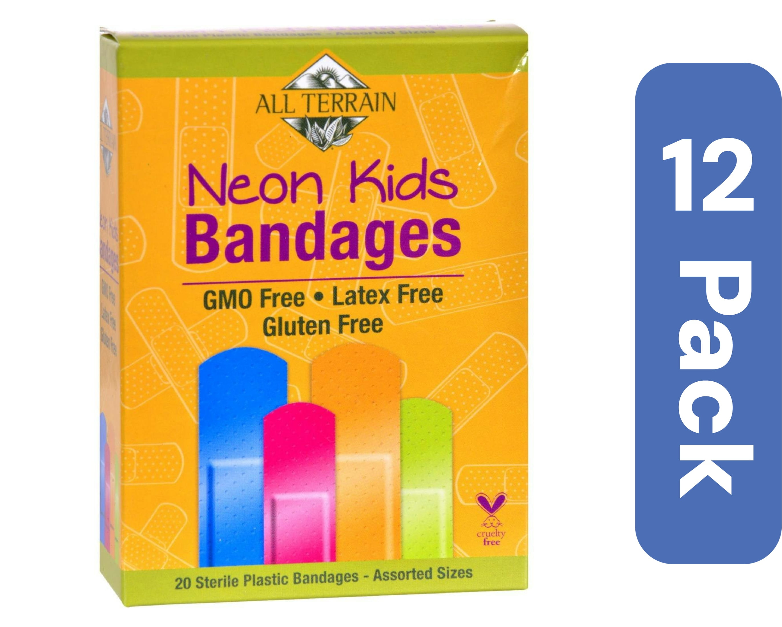 All Terrain Kids Neon Bandages 20 Pack (Pack Of 12) - Walmart.com