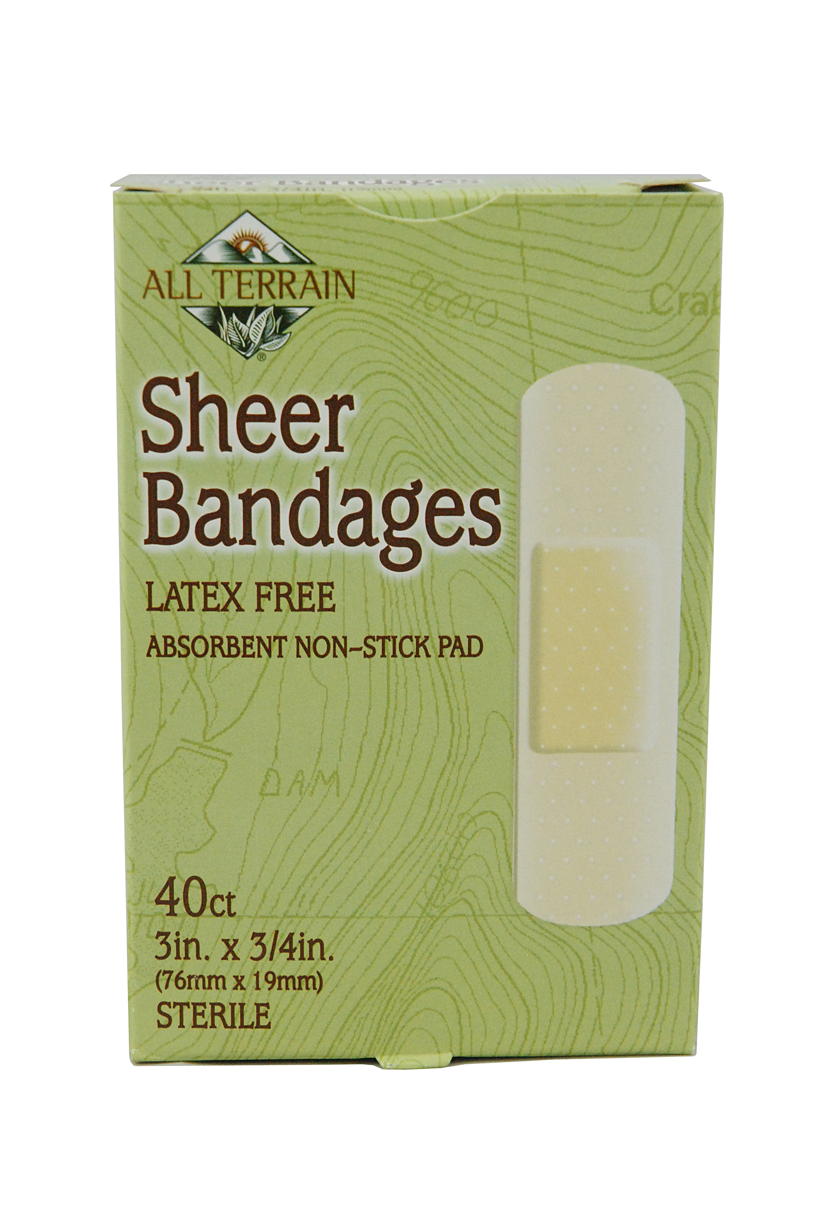 All Terrain Sheer Bandages 3/4" x 3", 40 Ct HSA/FSA Eligible - Walmart.com