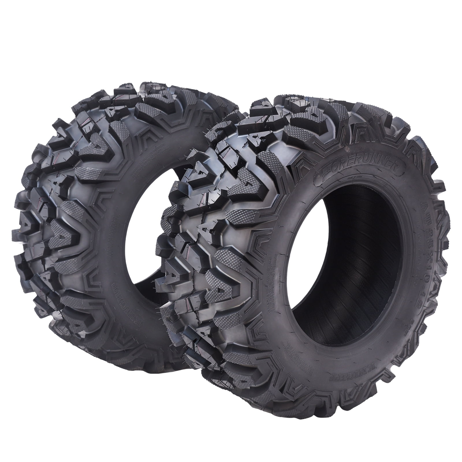 All Terrain Tires 25x10-12 for ATV/UTV, 6-Ply Tubeless, High Traction ...