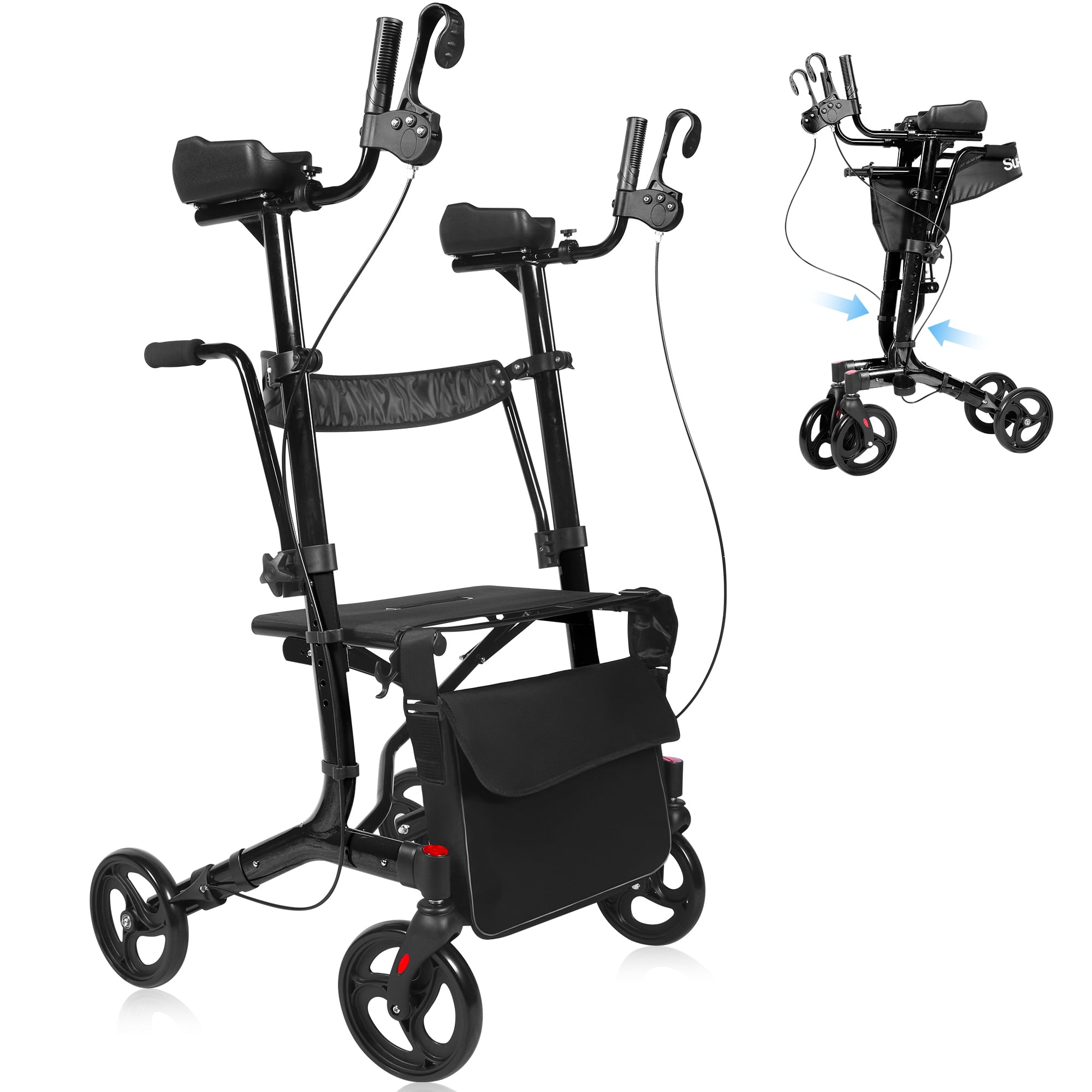 All Terrain Upright Walker with Flat-Free Solid Rubber Tires - Outdoor ...