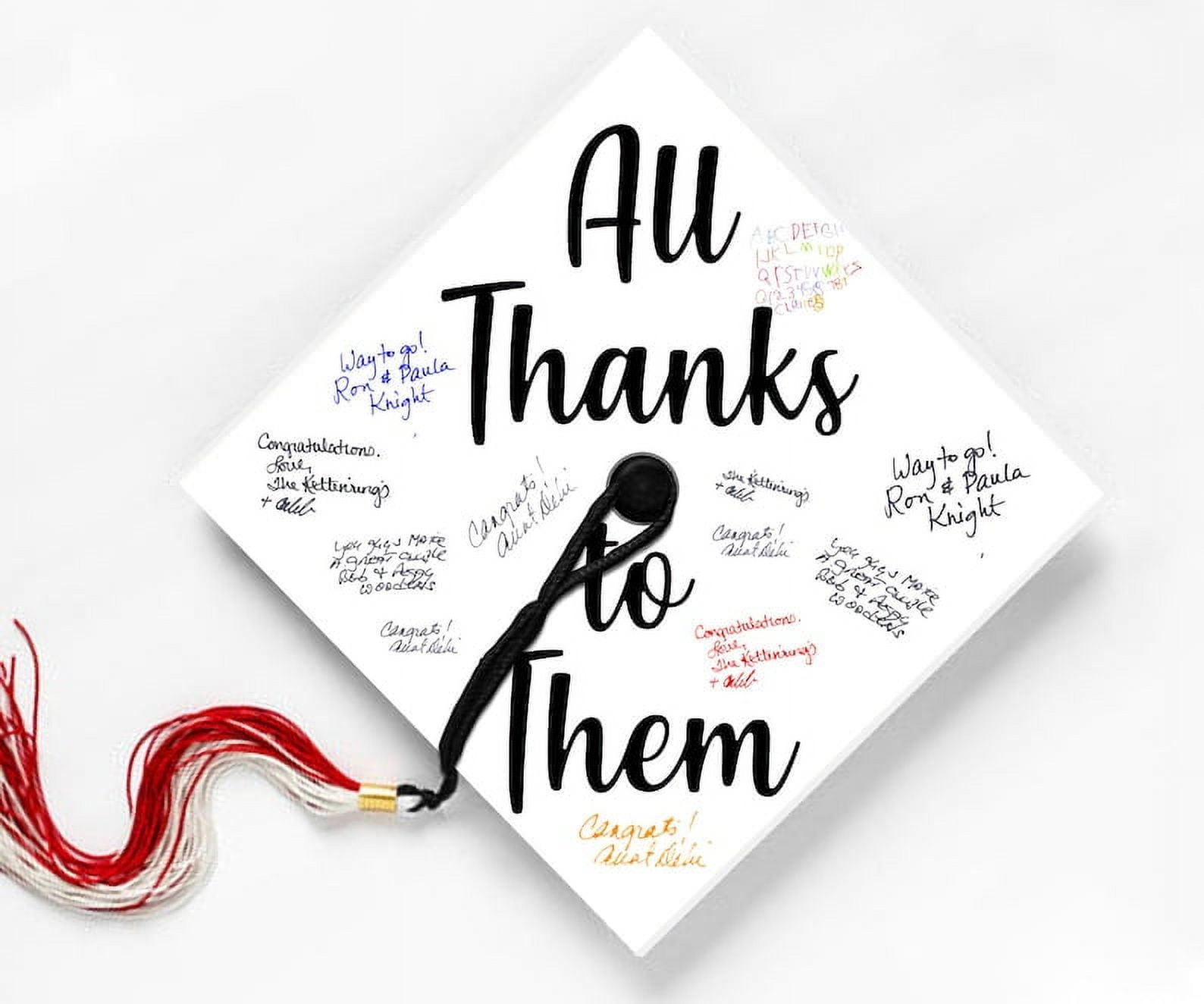 Personalized Signature Graduation Cap Topper, Unique Design, High ...