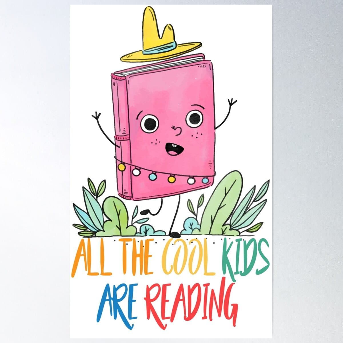 All The Cool Kids Are Reading Funny Kids T-Shirts, Gift For Kids Poster ...