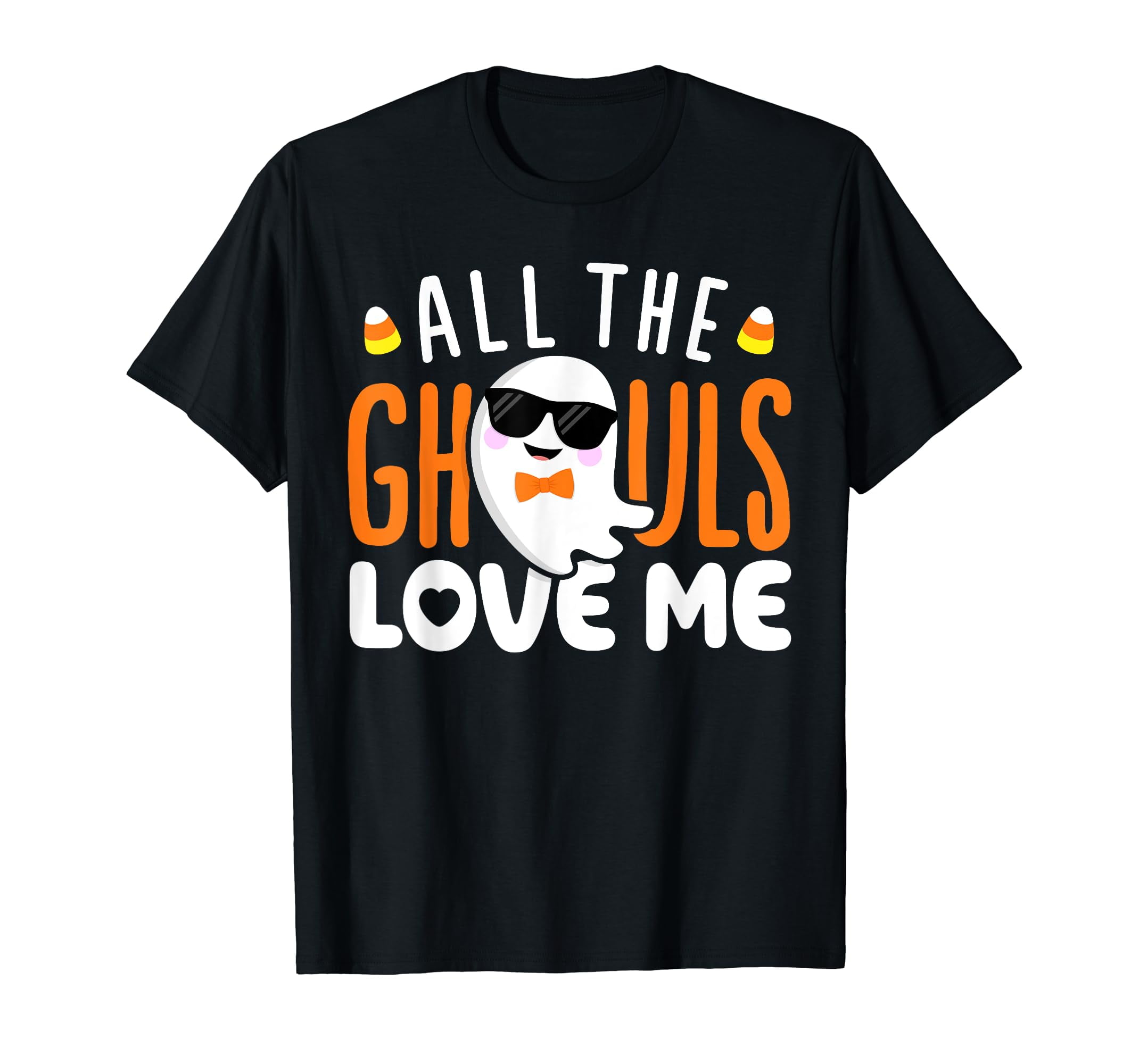 All The Ghouls Love Me Halloween Costume Boy Men Black T-Shirt Gift ...