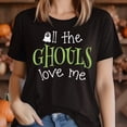 All The Ghouls Love Me T-Shirt, Spooky Season Tee, Cute Ghost Graphic ...