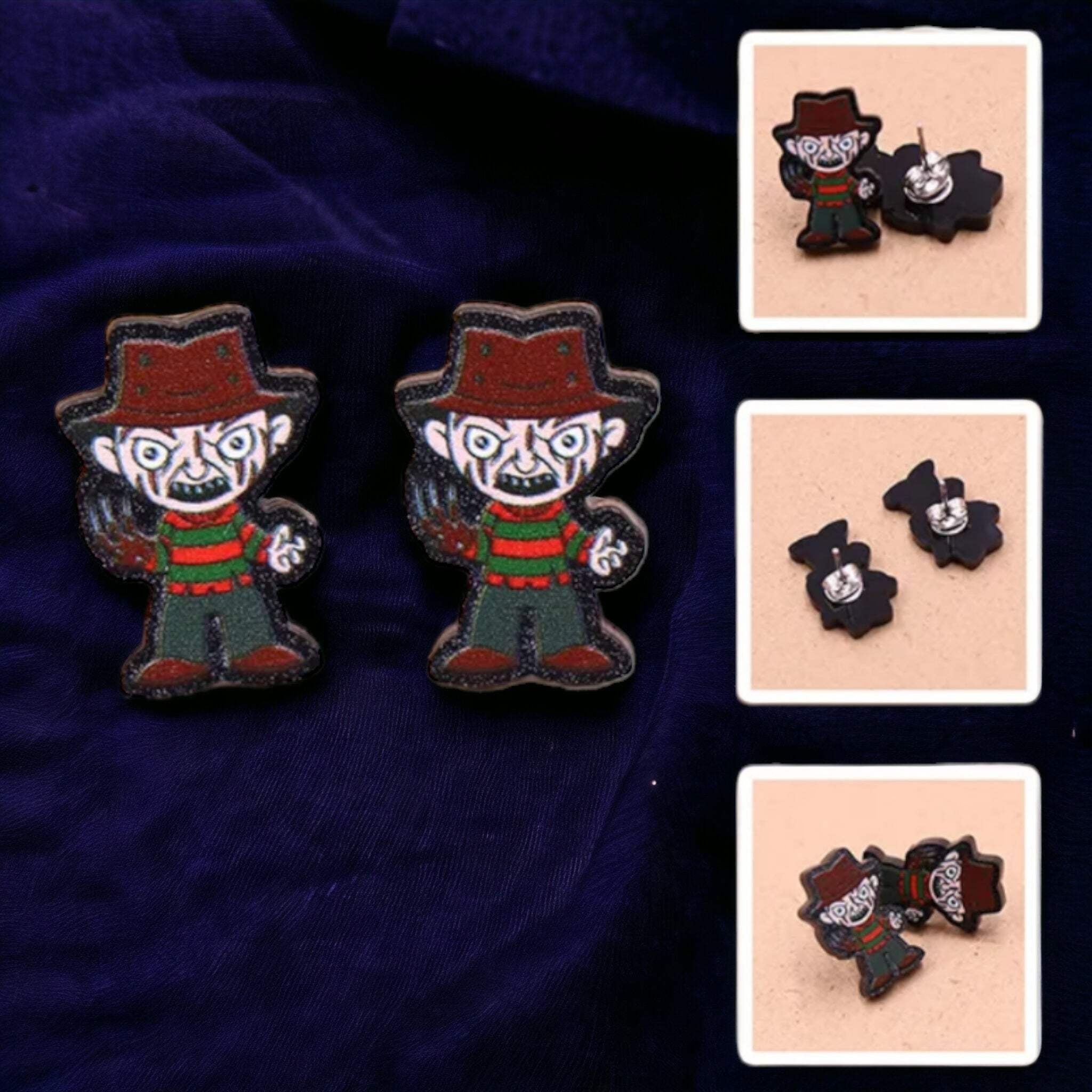 All The Horror Stud Character Earrings - Walmart.com
