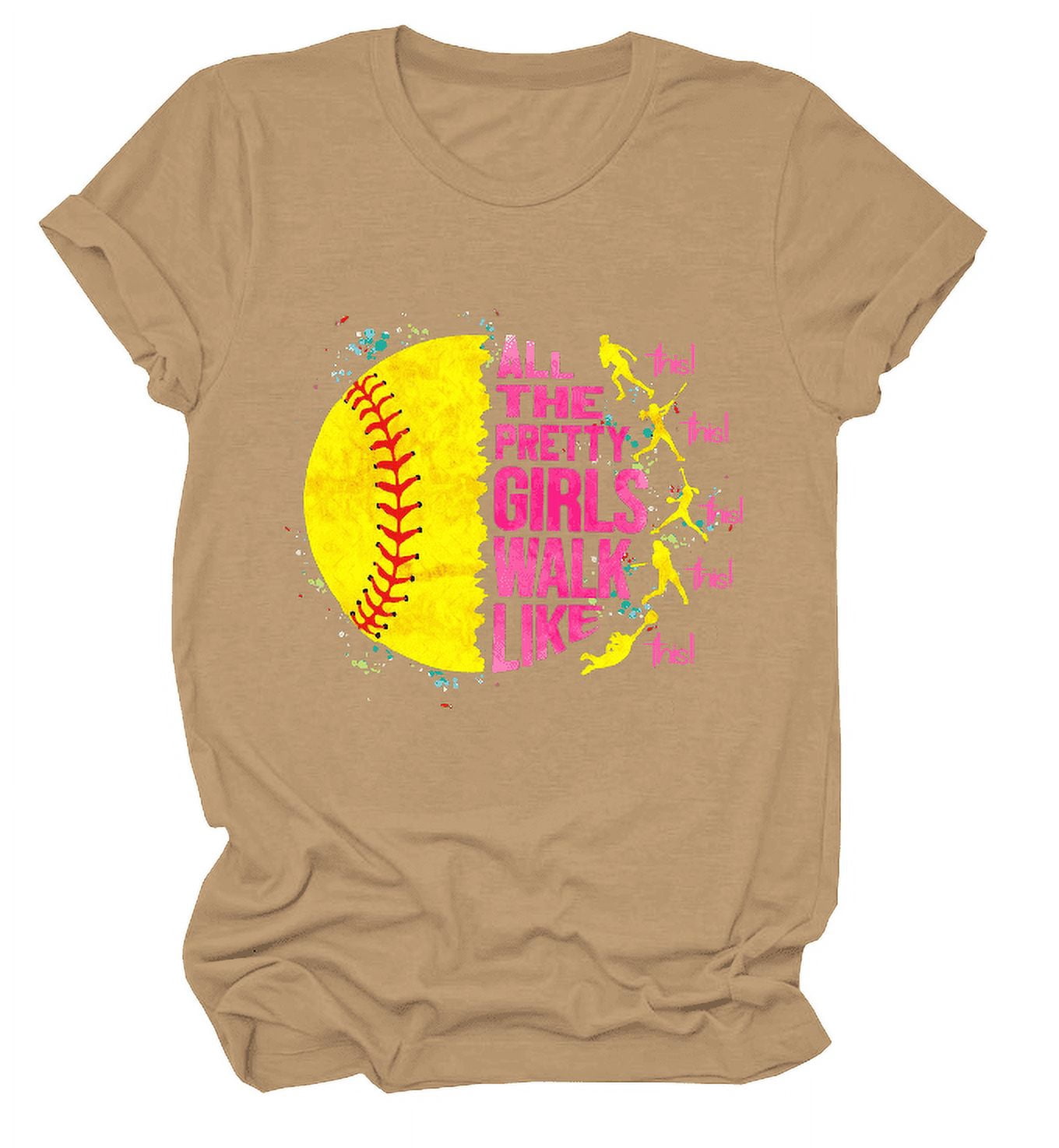 All The Pretty Girls Walk Like This Softball Player Shirt All The ...
