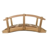 All Things Cedar FB72-R 6 Foot Bridge with Hand Rails, 72 x 36 x 54 ...