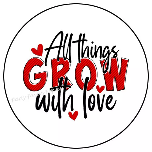 All Things Grow In Love Sticker Party Favors Sticker Envelope Seals ...