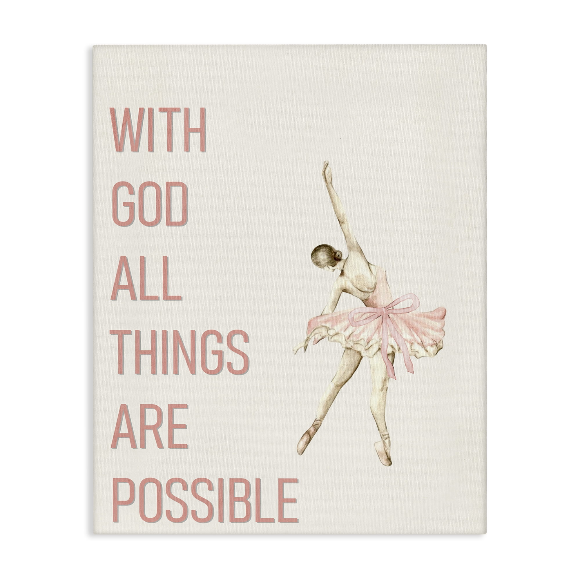 All Things Possible Ballerina Canvas Wall Art, design by Kim Allen ...