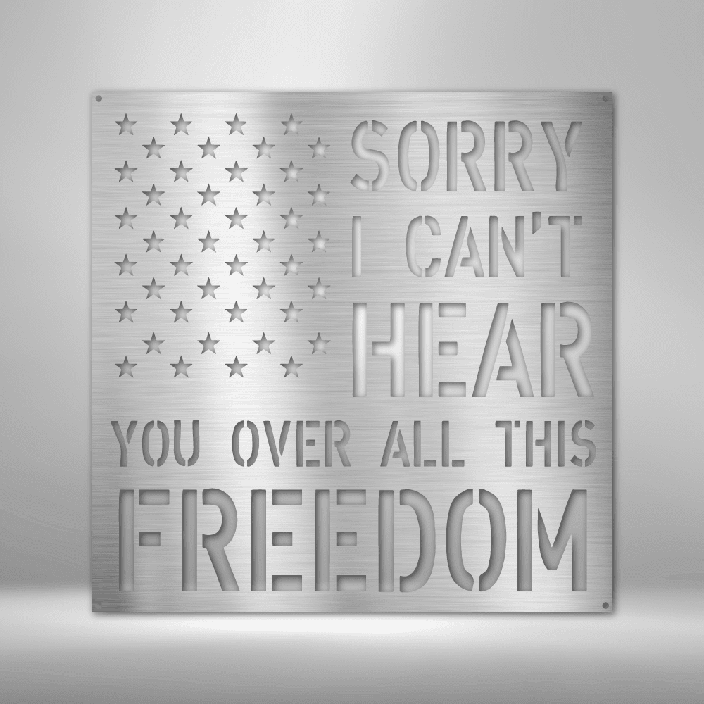 All This Freedom Sign Steel Sign Laser Cut Powder Coated Home & Office ...