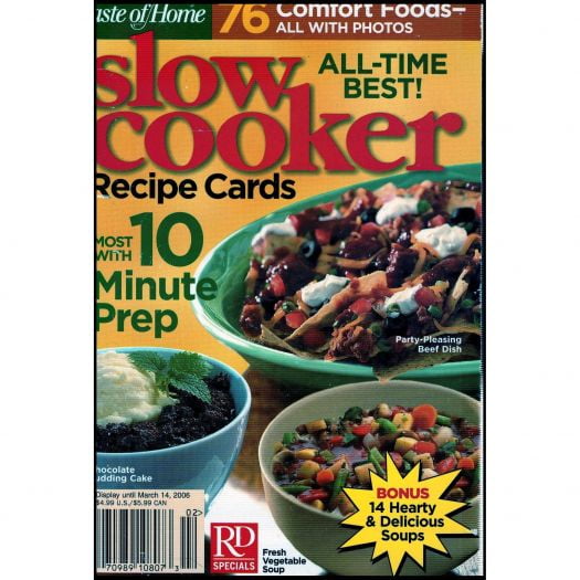 All-Time Best! Slow Cooker Recipe Cards - Taste of Home (Small Format ...