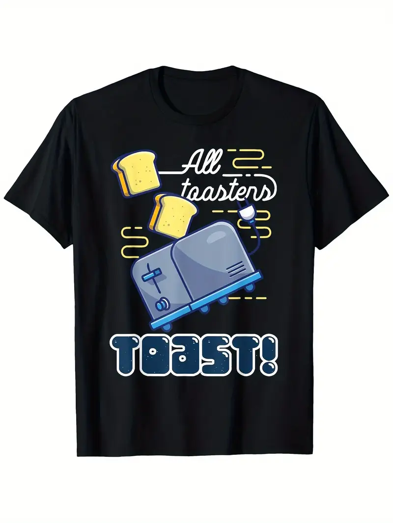 All Toasters! Men's& Women'S Casual Black Short-Sleeve T-Shirt- Loose ...