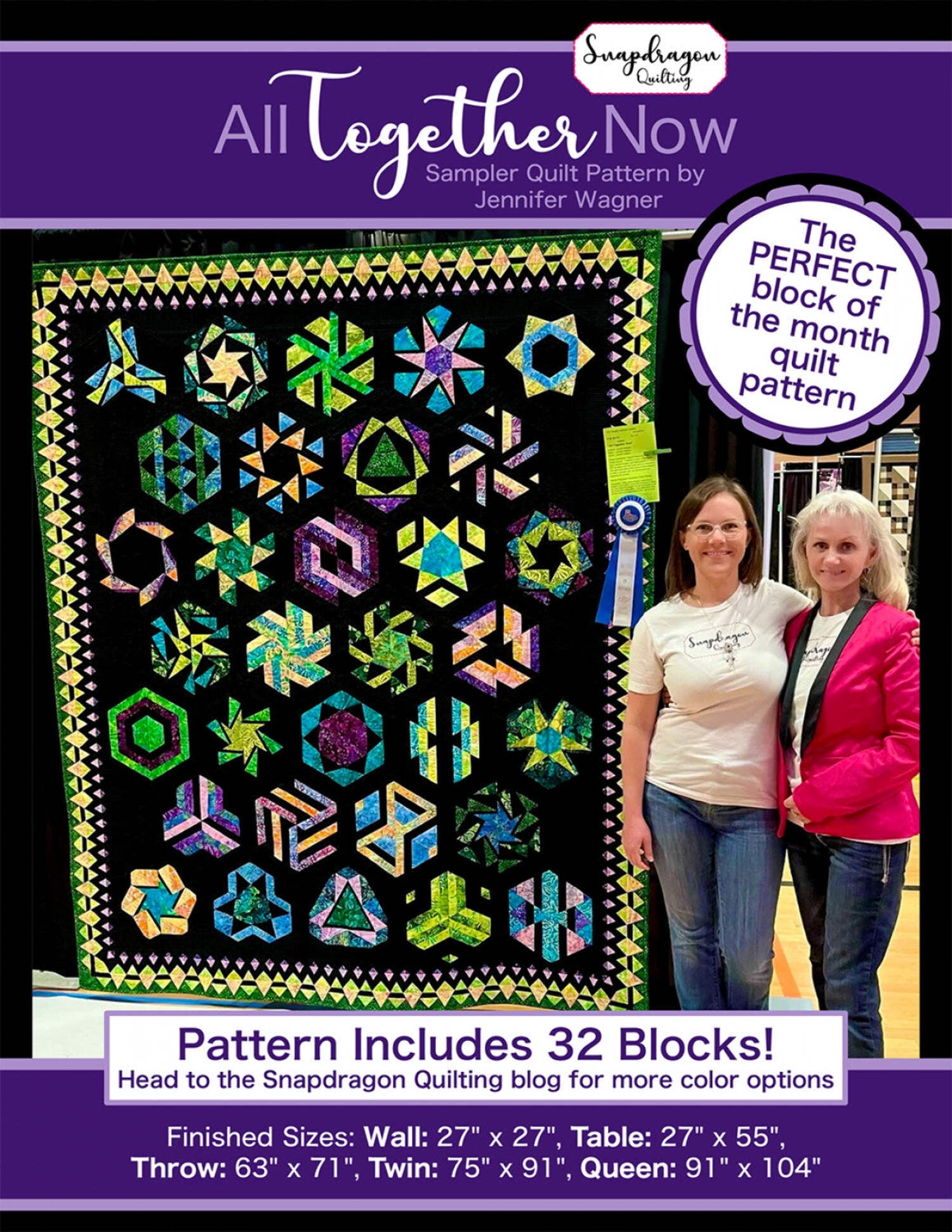 All Together Now Foundation Paper Pieced Sampler Quilt Pattern by ...