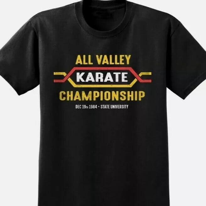 All Valley Karate Kid T-shirt Classic Retro 80s Film Movie Black Tee ...
