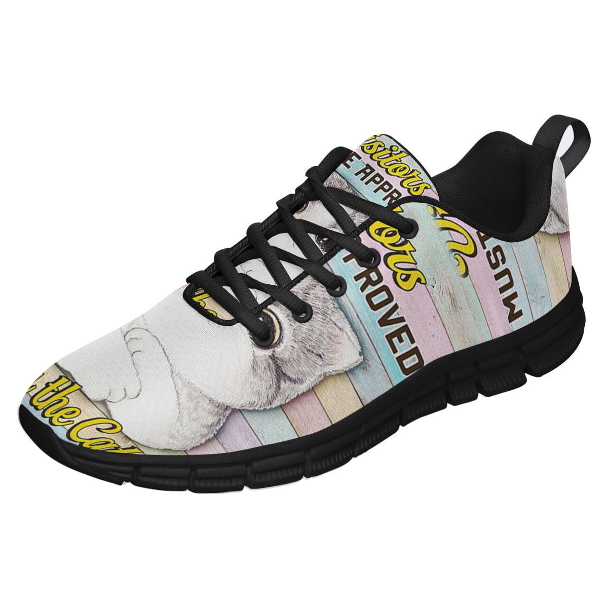All Visitors Must Be Approved By The Cat Running Shoes Sneakers Mesh ...