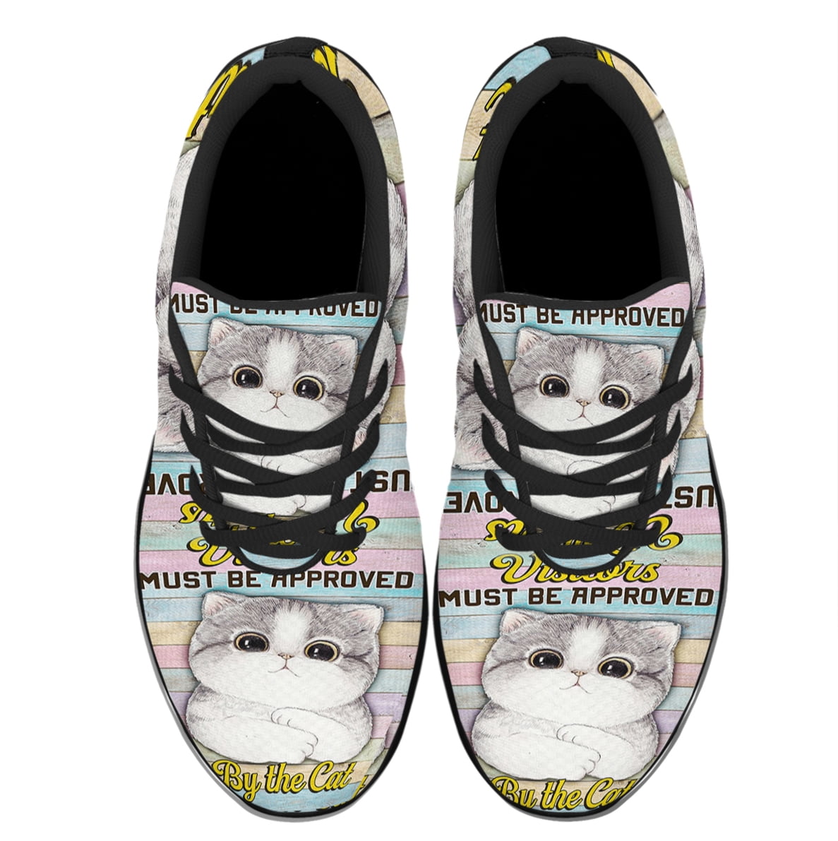 All Visitors Must Be Approved By The Cat Shoes Women's Fashion Sneakers ...