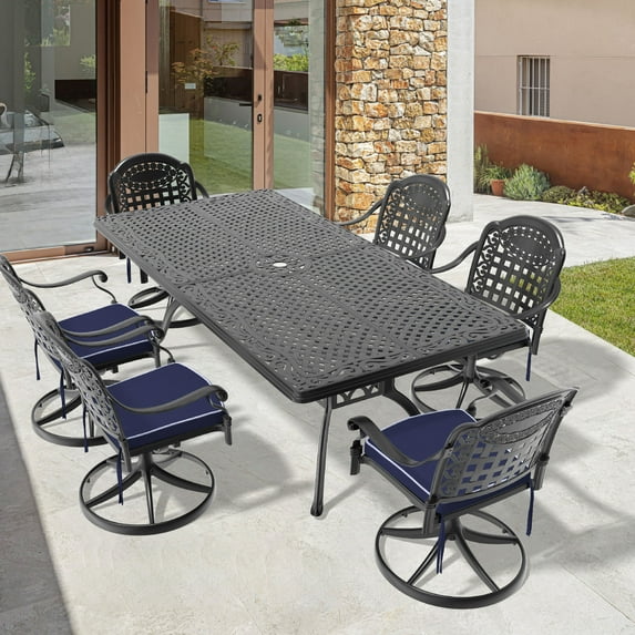 All-Weather Aluminum Set - Natural Curve Design - Outdoor Leisure ...
