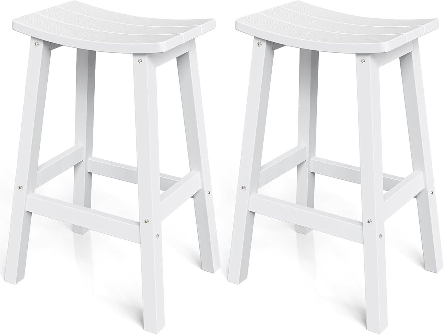 All-Weather Bar Stools 28" Height Outdoor Barstools with 400 lbs Weight ...