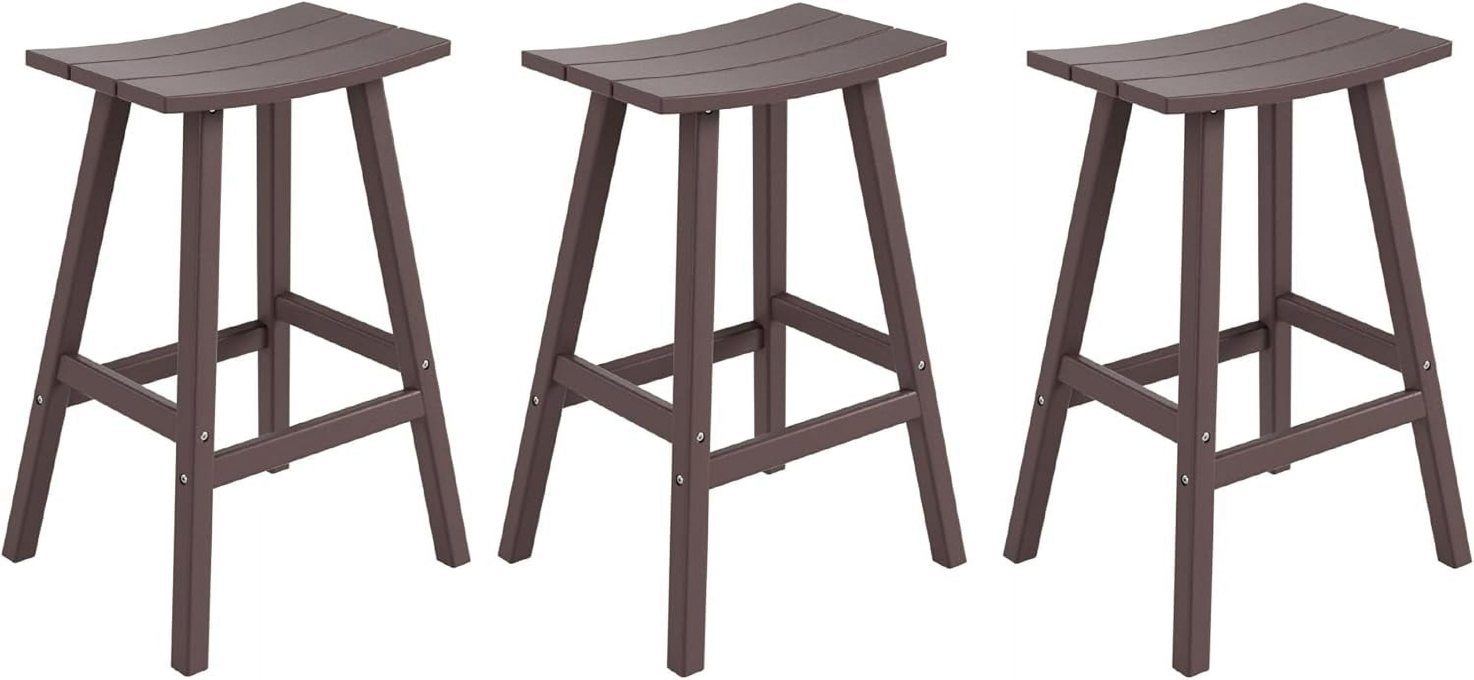 All-Weather Bar Stools Set of 3 24" Height Outdoor Bar Stools ...