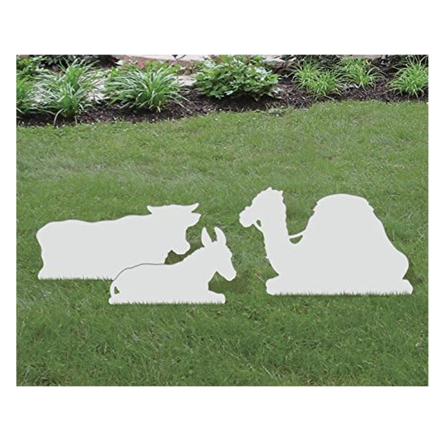 All-Weather Camel, Ox, Donkey Medium Nativity Add-On, Made in USA ...