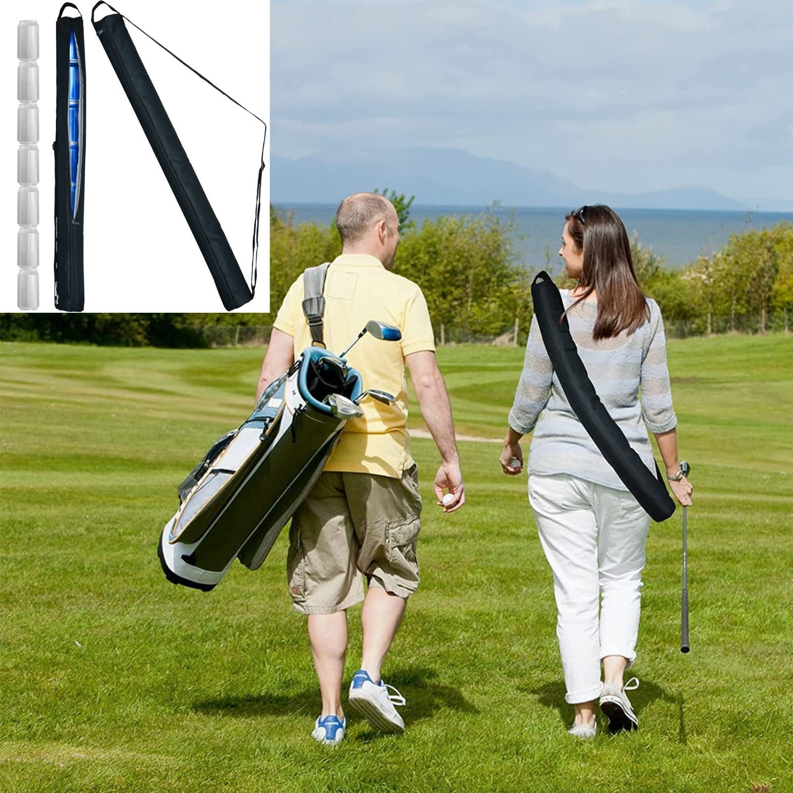 All-Weather Golf Bag Protective Cover - Heavy-Duty Waterproof & Tear ...