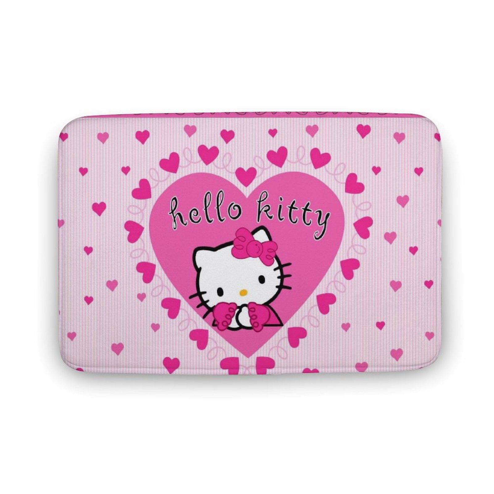 All Weather Hello Kitty Big Heart Doormat, Low Profile Entryway Mats ...