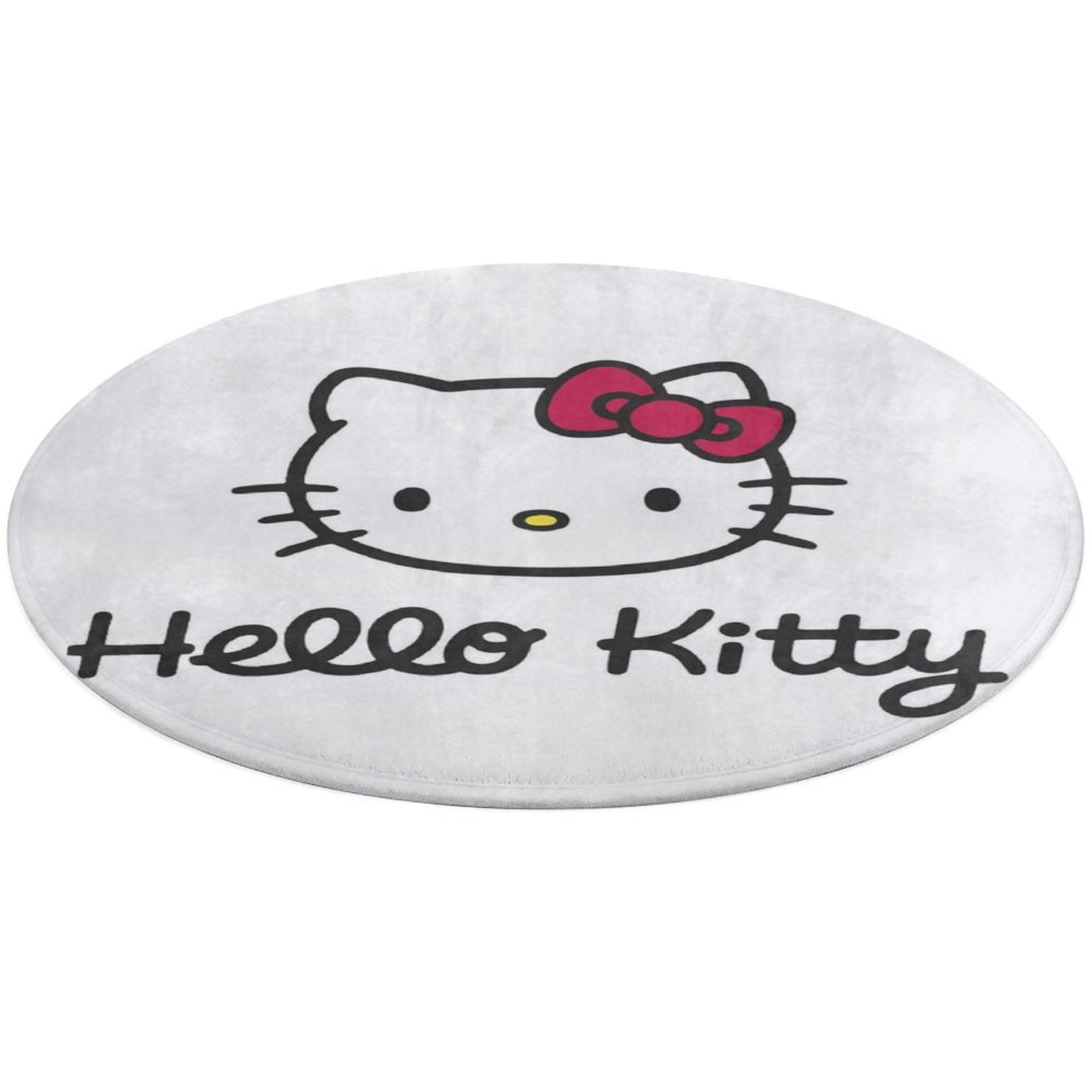 All Weather Hello Kitty Cat Round Area Rugs Doormat, Low Profile ...