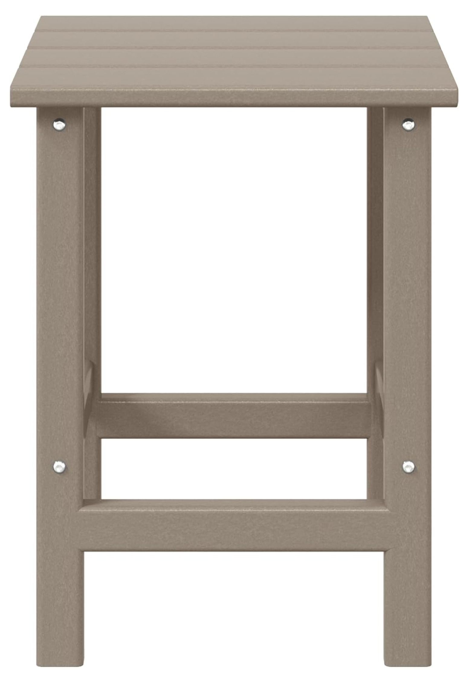 , All Weather Lumber Adirondack Small Patio Square End Table, Weathered ...