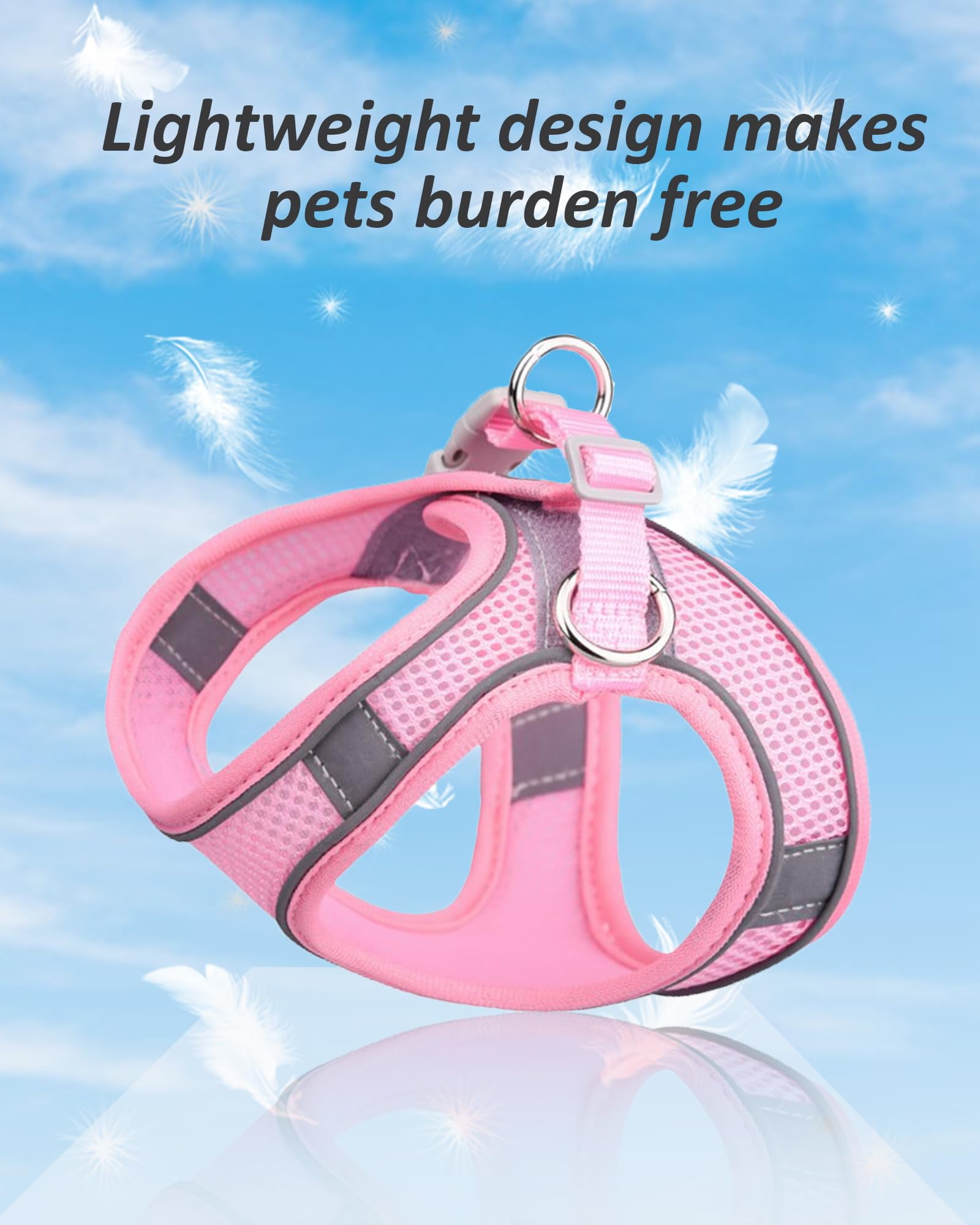 All Weather Mesh, Reflective, No Pull Harness for Small, Medium Dogs ...