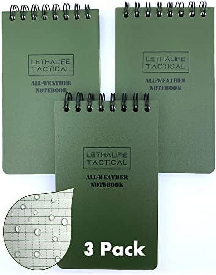 All Weather Notepad, OD Green, 3x5 - Fully Water Proof - Walmart.com