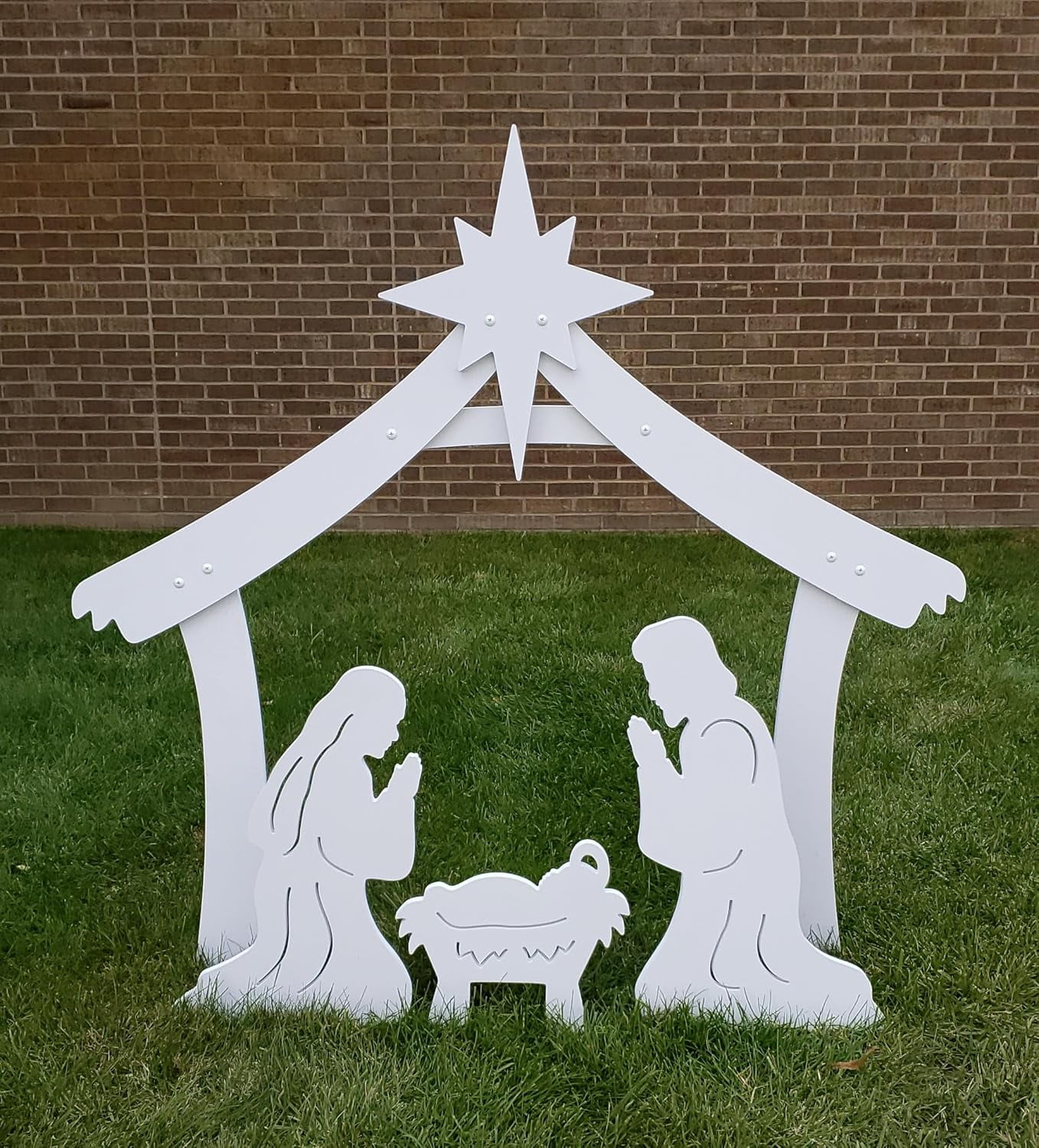 All-Weather Outdoor Holy Family Nativity, Waterproof, Made in USA, 4ft ...