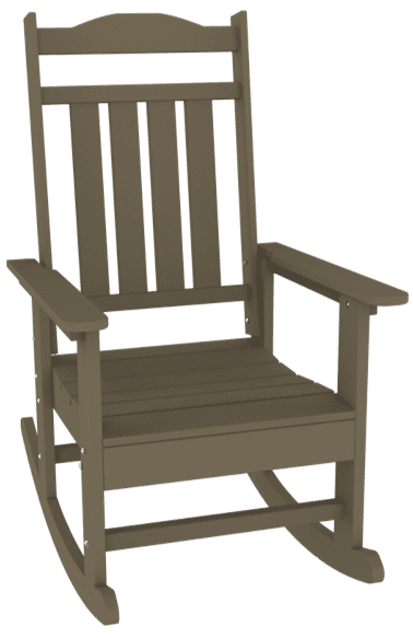 All-Weather Outdoor Rocking Chair, Teak - Walmart.com