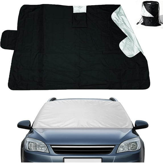 All Weather Shield 360° Car Window, 4-Layer Winter Windshield Snow ...