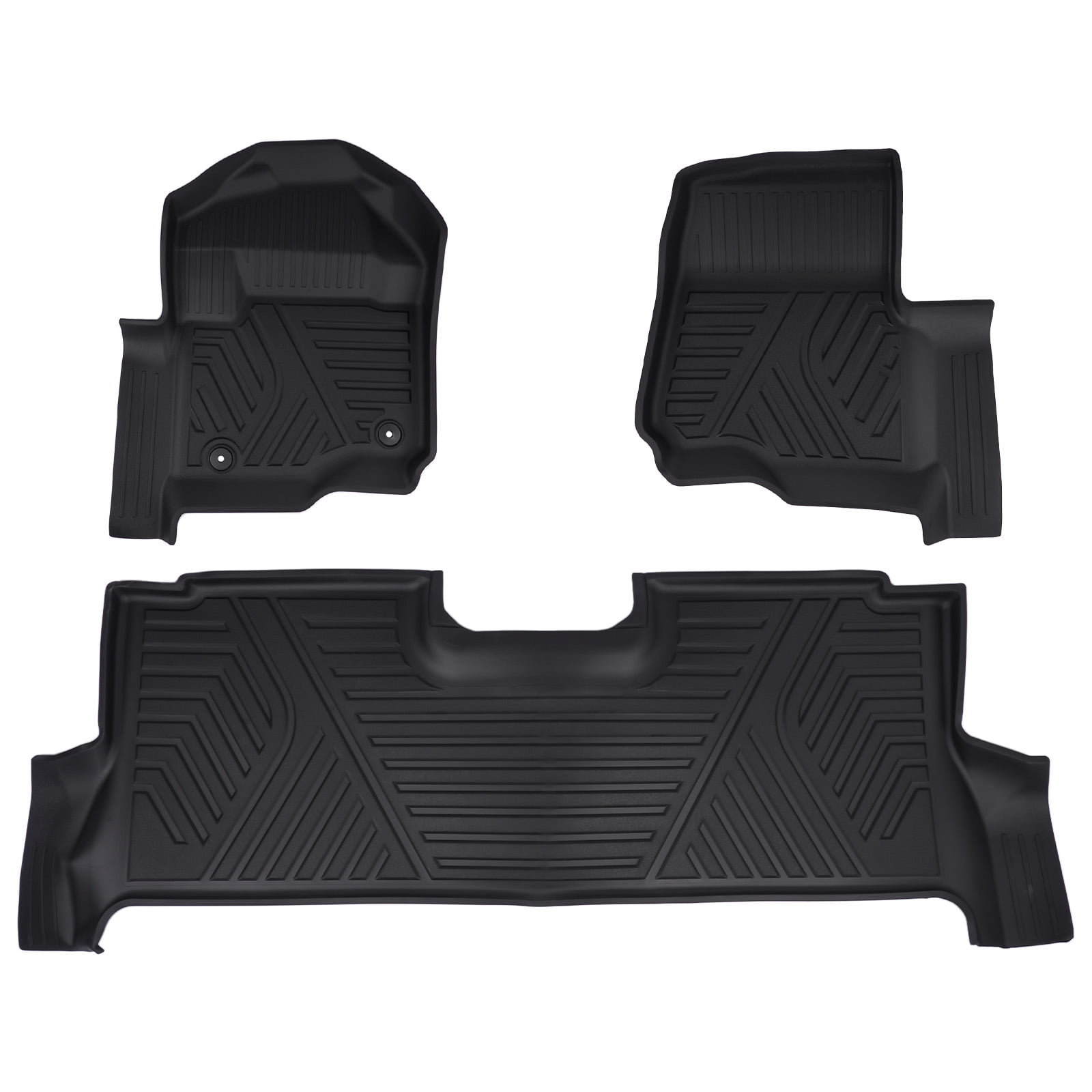 All-Weather TPE Floor Mats for 2017-2025 Ford F-250 F-350 F-450 F-550 ...