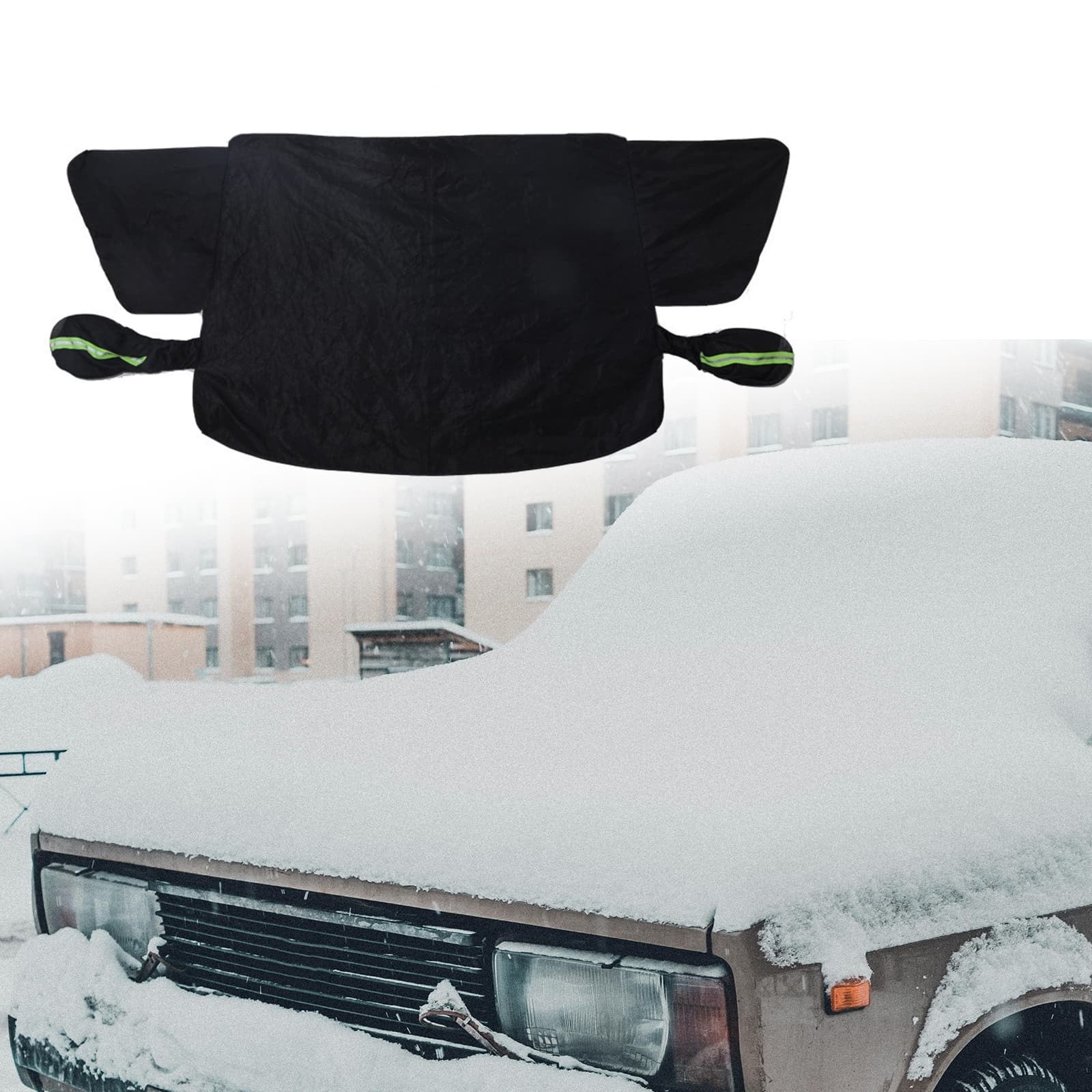 All-Weather Windshield Cover for Snow Ice and Rain, Two-Sided ...
