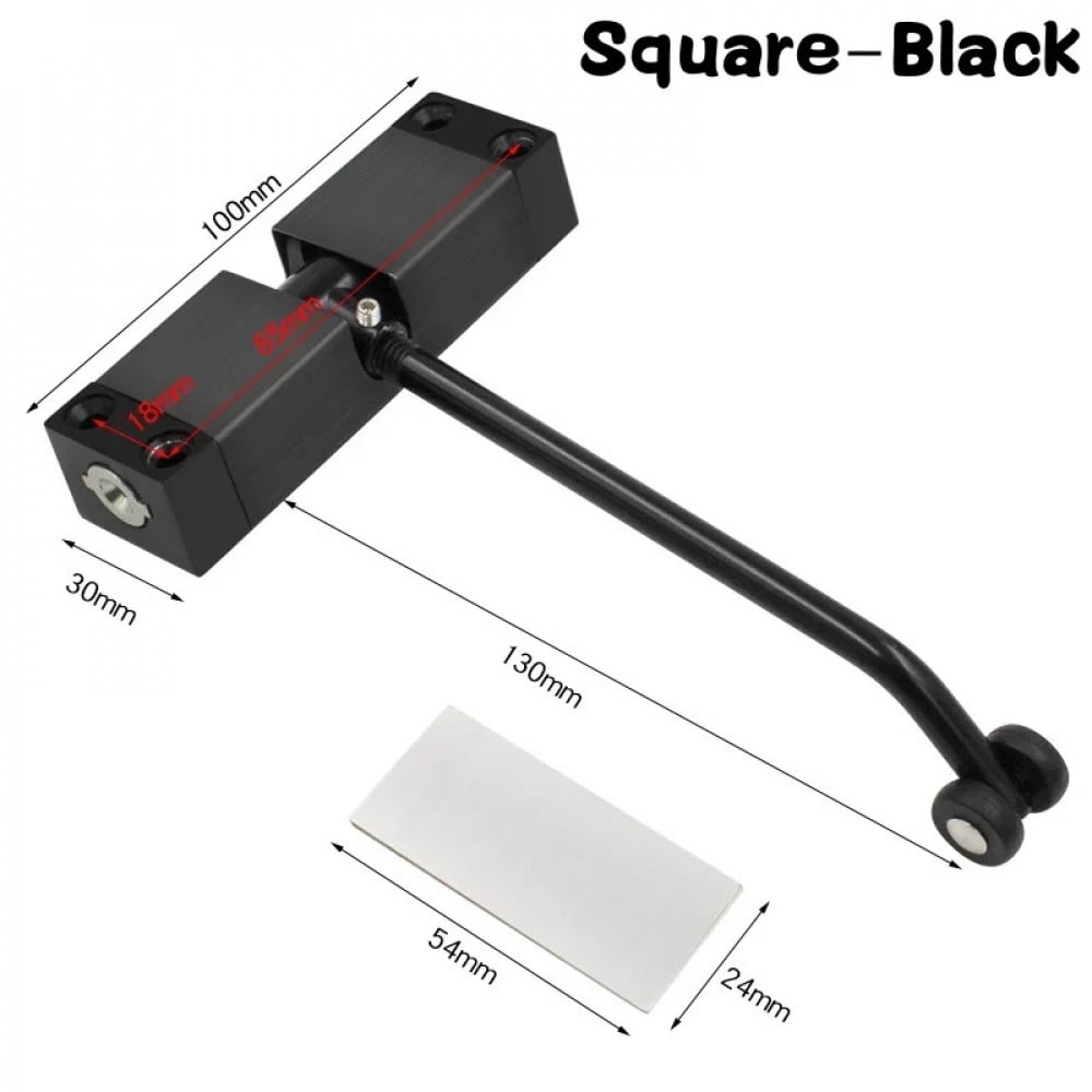 All White/Black Automatic Door Closer Safety Double Spring Door Closer ...