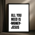 All You Need Is Jesus Christian Modern Wall Art Print Unframed Paper ...