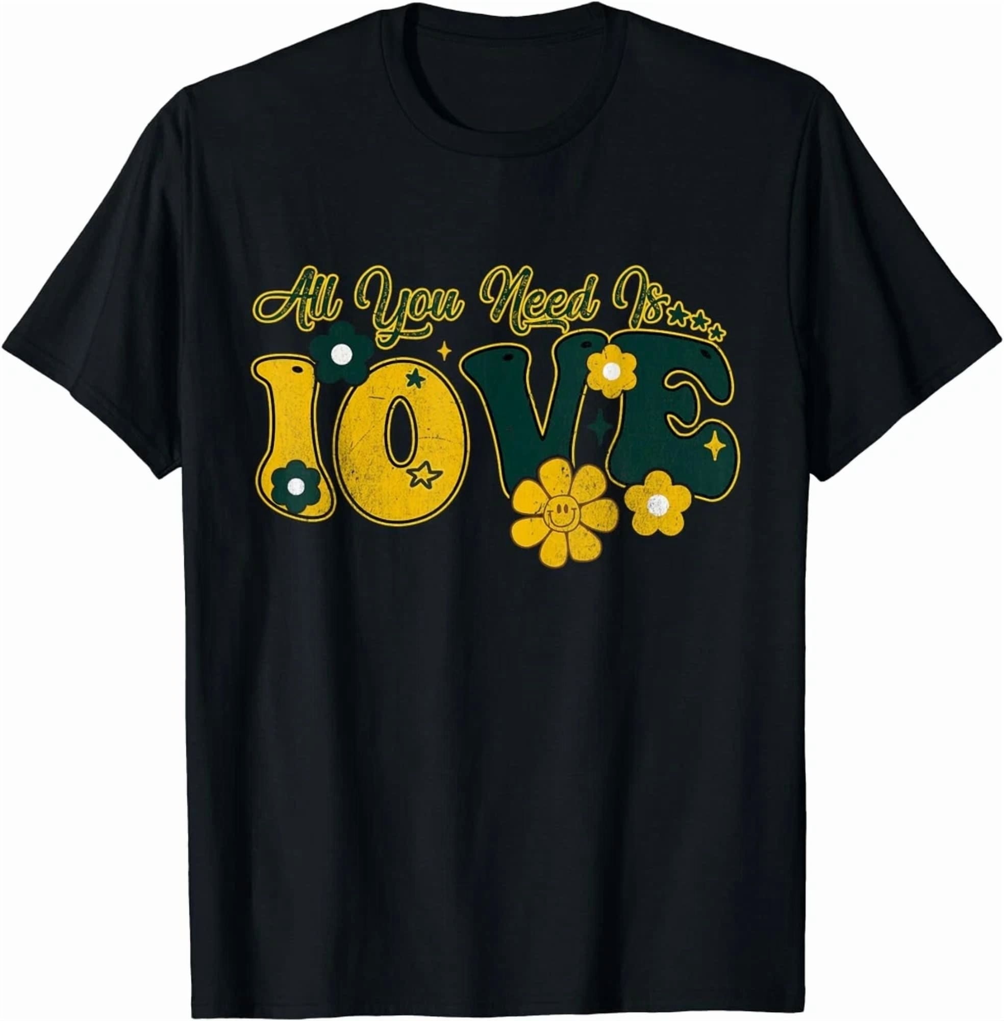 All You Need Is LOVE Retro 70s Flower Power Hippie Kind Unisex T-Shirt ...