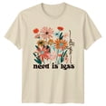 All You Need Is Less Floral Flower Nature Graphic T-Shirt - Walmart.com
