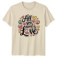 All You Need Is Love Hippie Peace Sign Heart Nature T-Shirt All Size S ...