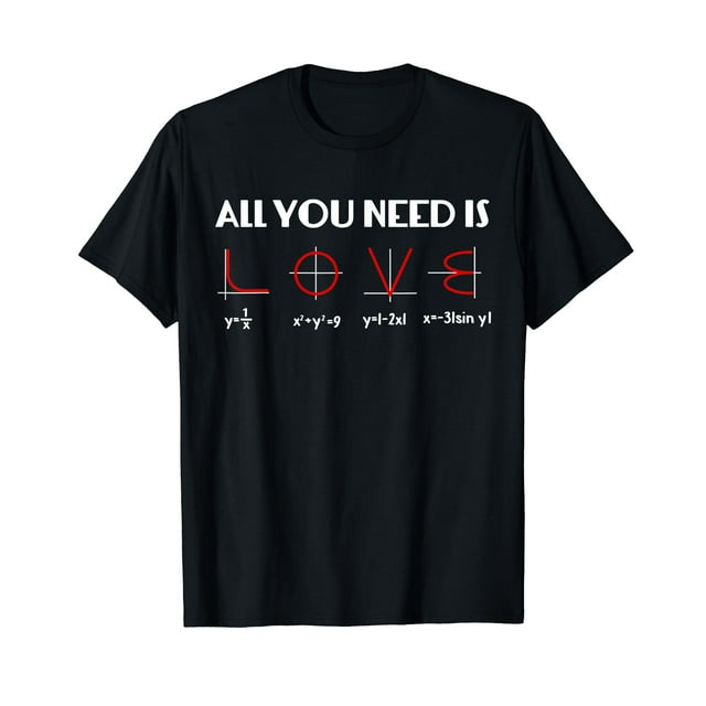 All You Need Is Love - Math Equation T Shirt for Math Lovers T-Shirt ...